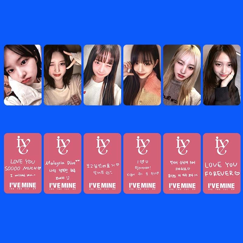 3-8pcs/set IVE ELEVEN Asia Tour FANMEETING MAGAZINE Photocards HAPA KRISTIN AMUSE DIVE INTO I'VE ...
