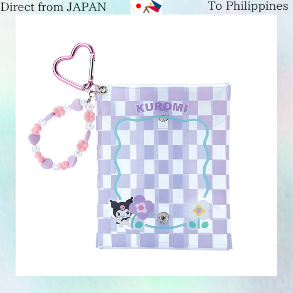 Sanrio Kuromi Clear Pouch Pastel Checker with Charm Kuromi-chan Kuromi ...