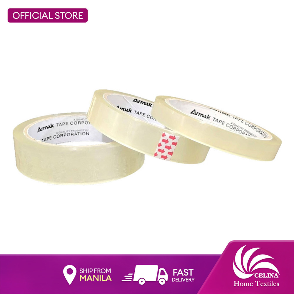 Celina Home Transparent Masking Packaging Tape School and Office Supplies | Shopee Philippines