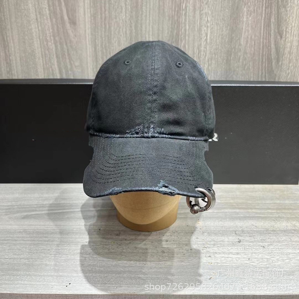 2024 New Style Distressed Baseball Cap Summer Letter Missing Corners ...