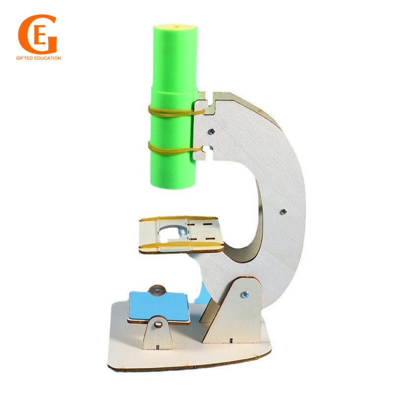 GIFTED EDUCATION DIY Microscope Kids Assemble Educational Toy Students ...