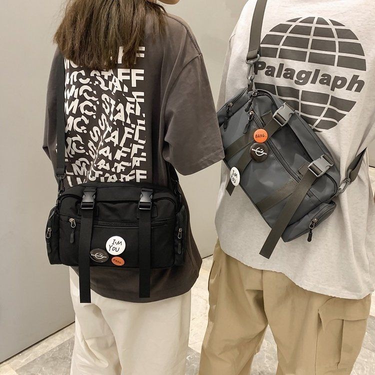 Messenger Bag Men's Street Wear Shoulder Bag Handsome Niche All-Match ...