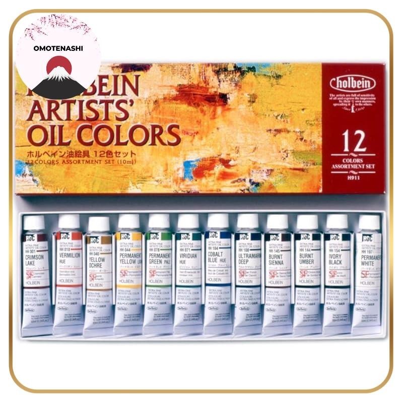 Holbein Oil Paint H905 H Set (20ml 11 colors + 50ml White) 00905 ...