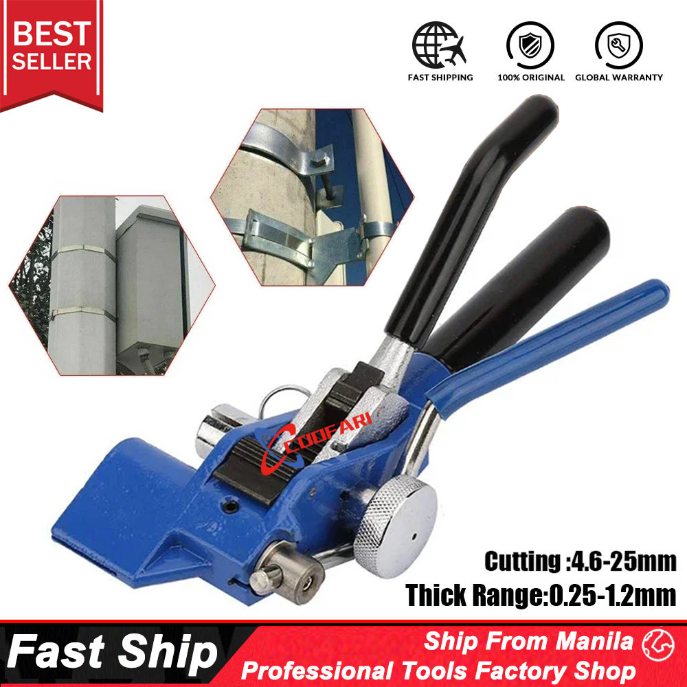 Manual Stainless Steel Cutting Strapping Steel Band Tool For Cable Tie ...