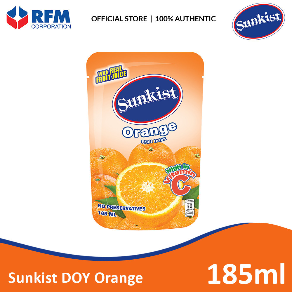 Sunkist DOY Orange 185ml | Shopee Philippines