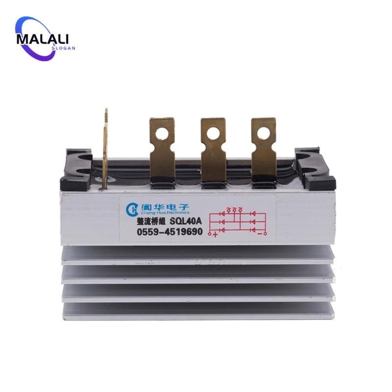 Sql40a 40a 1000v Aluminum Heatsink Three Phase Diode Bridge Rectifier ...