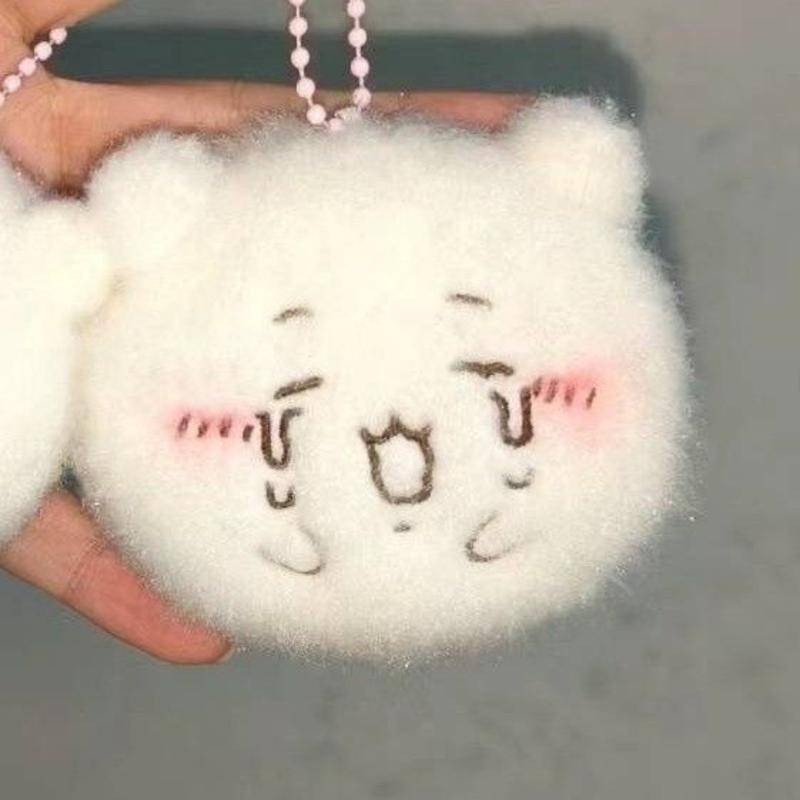 Anime Chikawa Hachiware Usagi Kurimanjuu Momonga Keychain Cartoon Plush ...