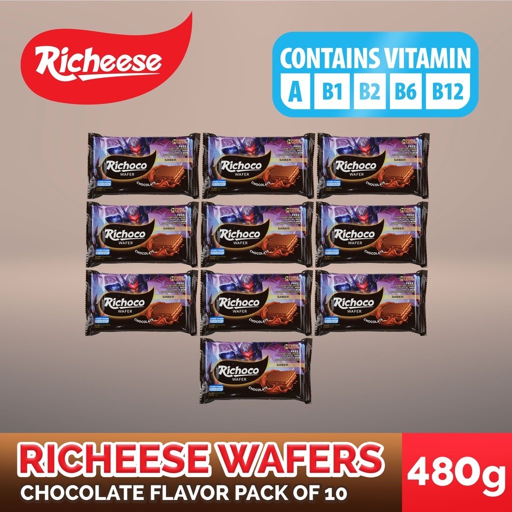 NABATI Richoco Chocolate Cream Wafer 48g by 10s | Shopee Philippines