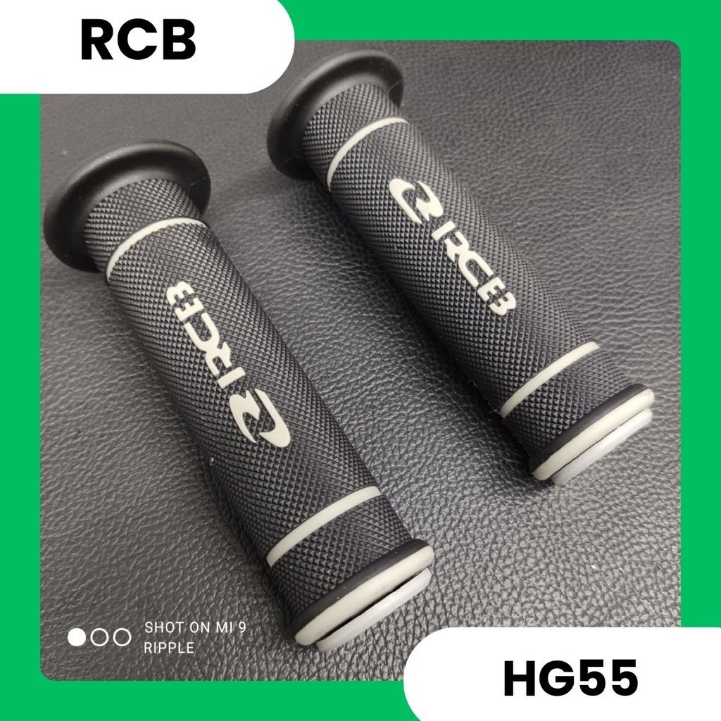 Racing boy universal rubber handle grip for motorcycles hg55 grey jzen ...