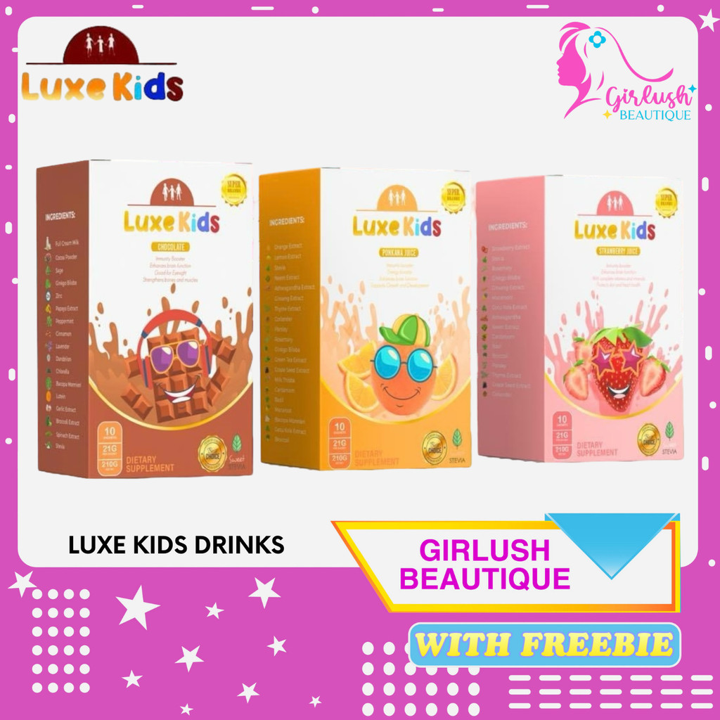 Luxe Kids Drinks (Chocolate / Strawberry / Ponkana) | Shopee Philippines