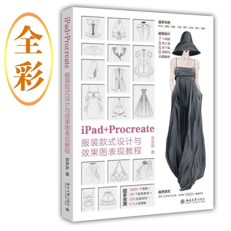 Genuine iPad+Procreate Clothing Style Design and Effect Chart ...
