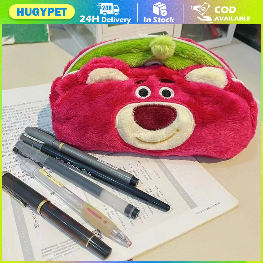 Lotso Alien Pencil Case Double Sided Capacity Cute Plush Pen Bag Three ...