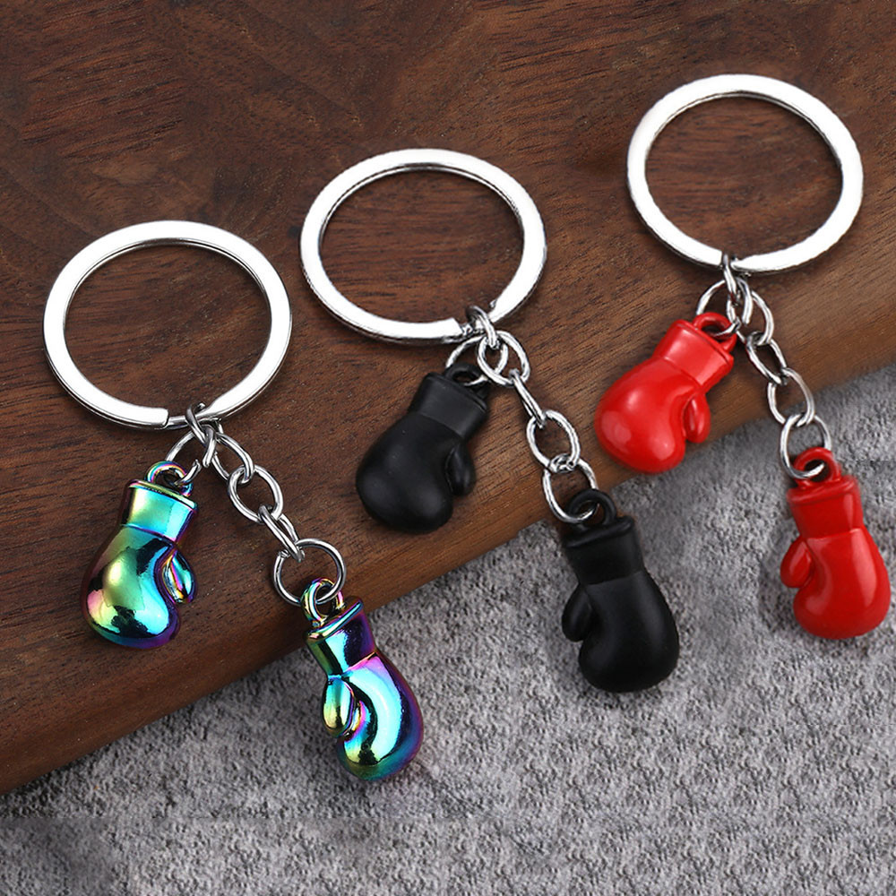 Sporty Boxing Gloves Metal Key Chains Fashion Boxer Fighting Glove ...
