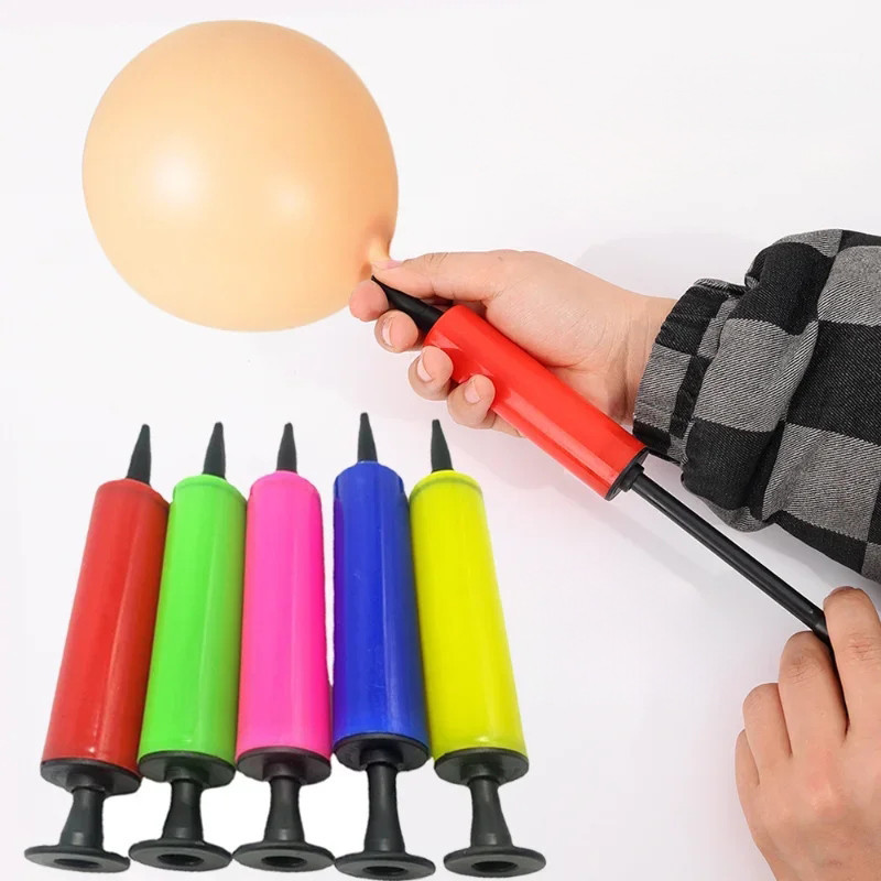 Balloon Hand Push Pump Push Pull Plastic Inflatable Cartridge Portable ...