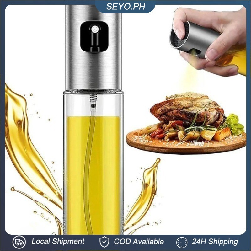 100ml Oil Spray Glass Bottle Mist Sprayer for Kitchen Barbecue ...