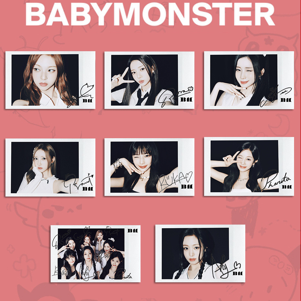 1-7pcs BABYMONSTER Lomo Cards BABYMONS7ER Album SHEESH Stuck In The ...