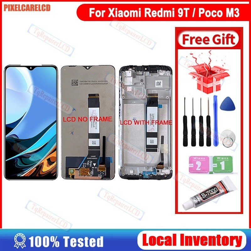 Original For Xiaomi POCO M3 Redmi 9 Power Redmi 9T LCD Display Screen ...