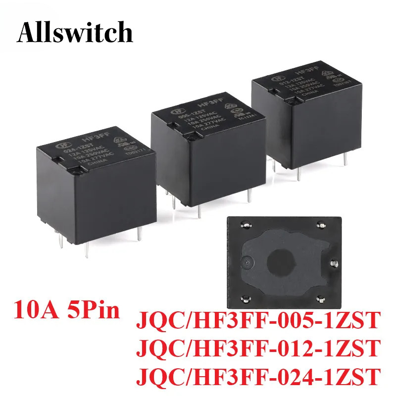 5/2Pcs Original Power Relay HF3FF 4Pin 5Pin 5V 12V 24V | Shopee Philippines