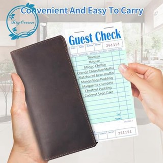 5 Pack Guest Check Books Green Waiter Checkbook Restaurant Order Pad 50 ...