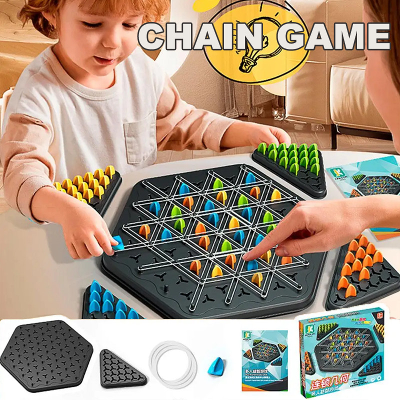 Children Triangle Chain Chess Social Board Games Geometric Logic ...