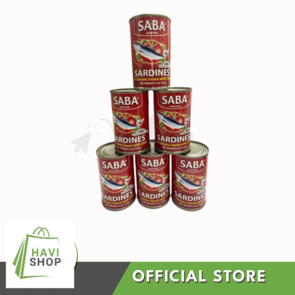 HAVI SHOP SABA SARDINES RED IN TOMATO SAUCE WITH CHILI 6PCS X 155G ...