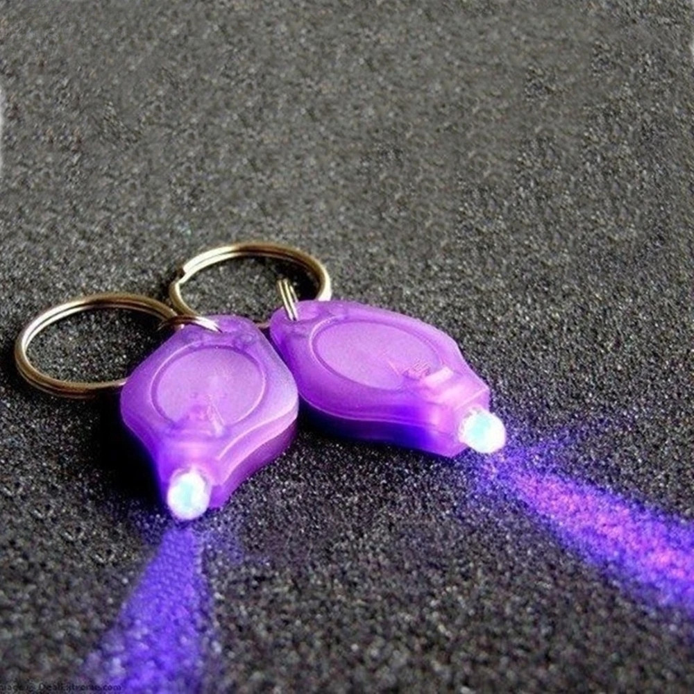 UV Keychain Light for Money Pet Stains Invisible Ink Marker Fluorescent ...