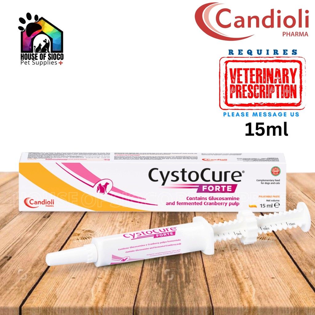 Candioli CystoCure Forte Paste For Pets 15ml (PRESCRIPTION REQUIRED ...