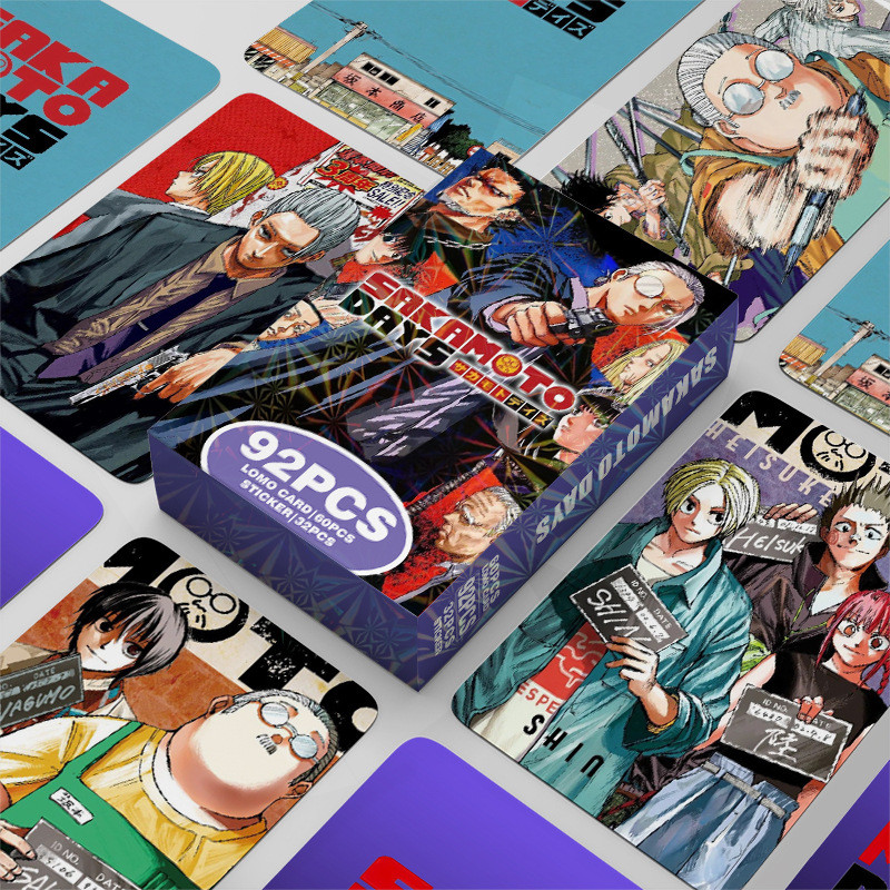 92pcs LOMO Card SAKAMOTO DAYS Photocard Anime Peripheral Small Cards ...