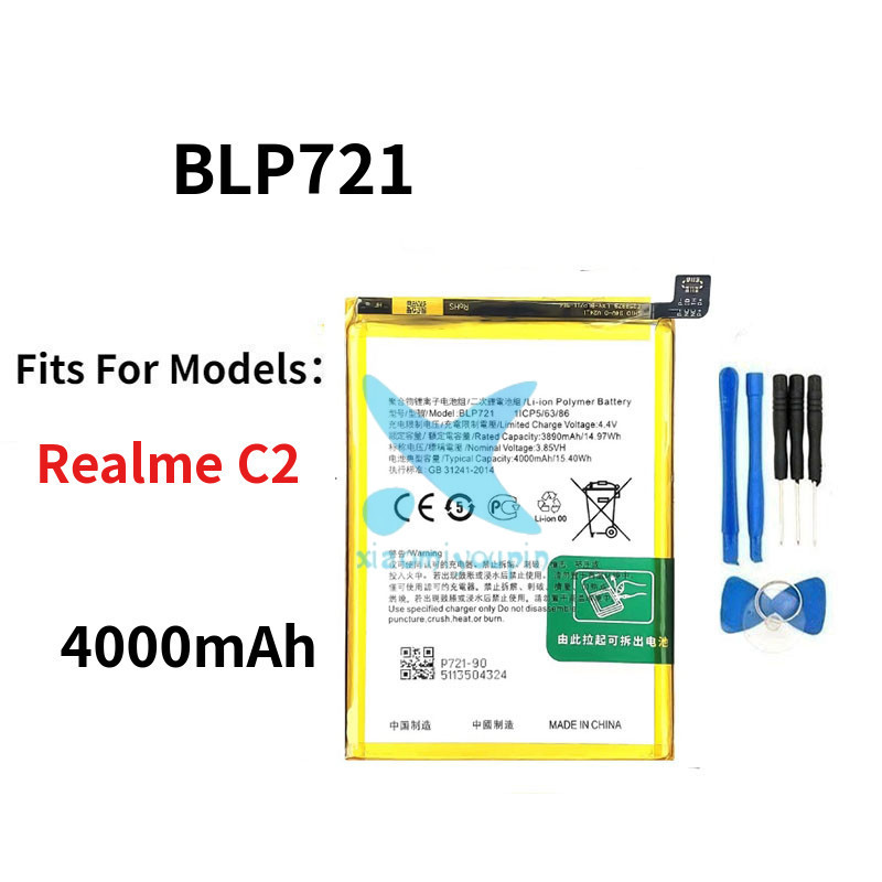 【COD】Replacement BLP-721 Battery For Realme C2 Battery Quality | Shopee ...