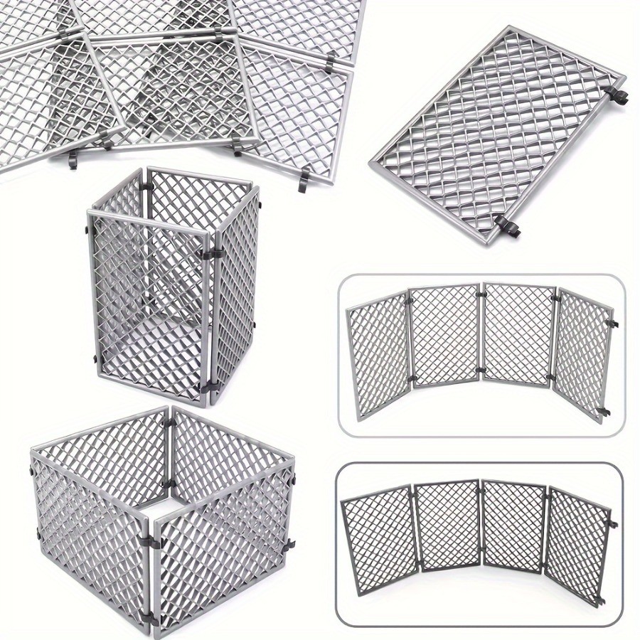 5pcs MOC DIY WW2 Military Base Barbed Wire Fence Mesh Isolation Net for ...