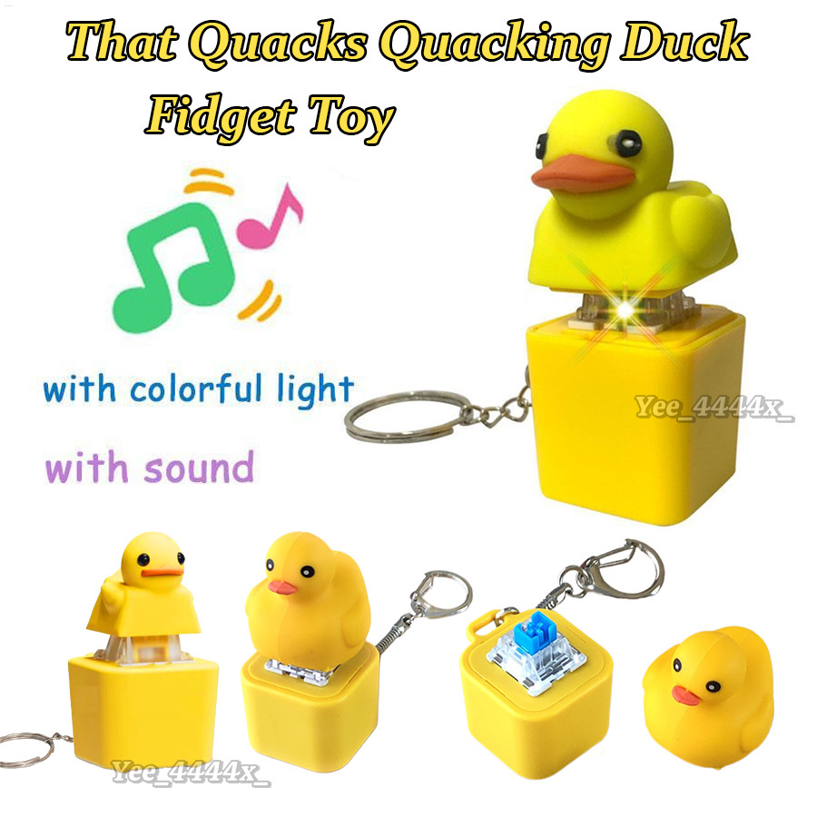 Duckys Quacking Fidget Toy Funny Quacking Ducks Fidget Toy Keychain ...