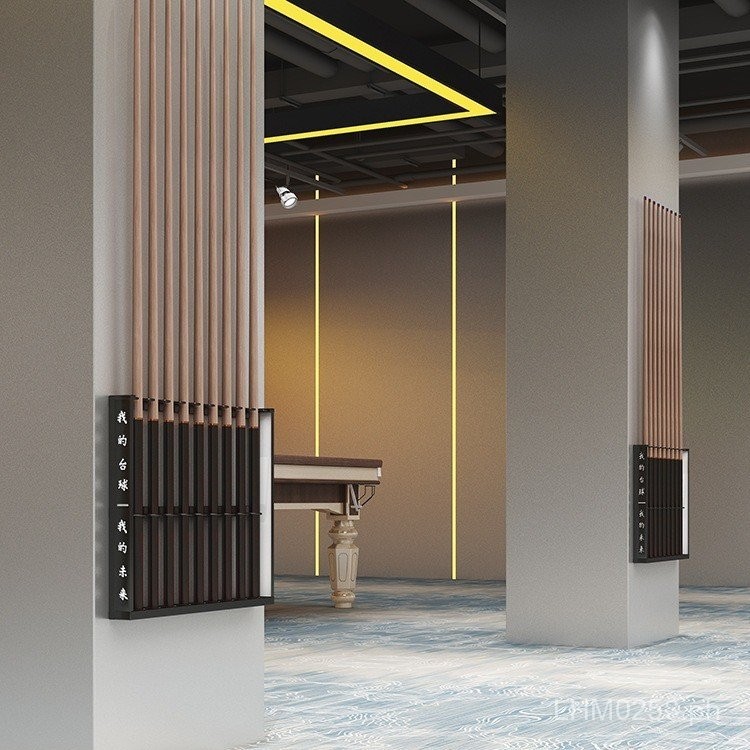 Wall Display Metal Ball Cue Rack Public Rack Cue Table Room Storage ...