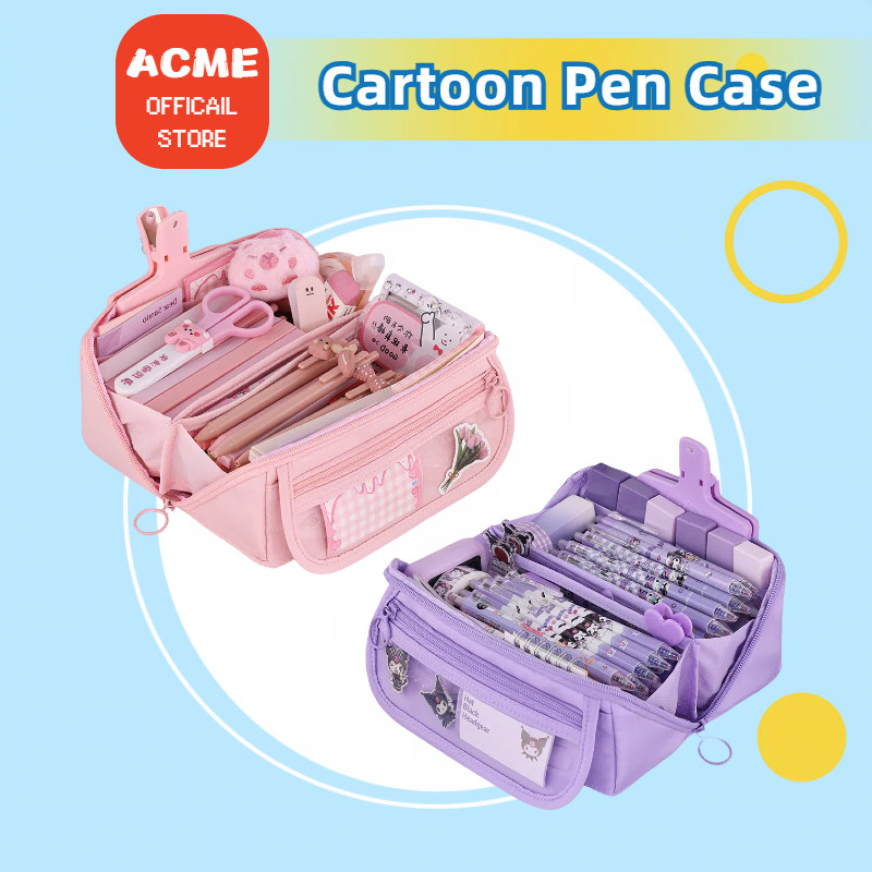 ACME Cartoon Cute 9-layer Large Capacity Pencil Case Stationery Box ...