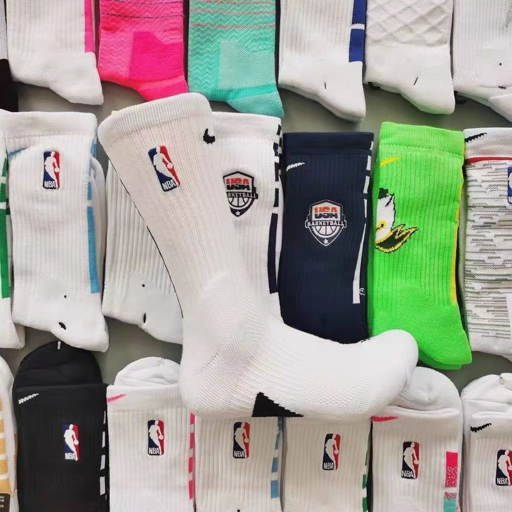 NBA Men's Basketball Socks Long/Mid Tube Elite Sports Training Sock Gym ...
