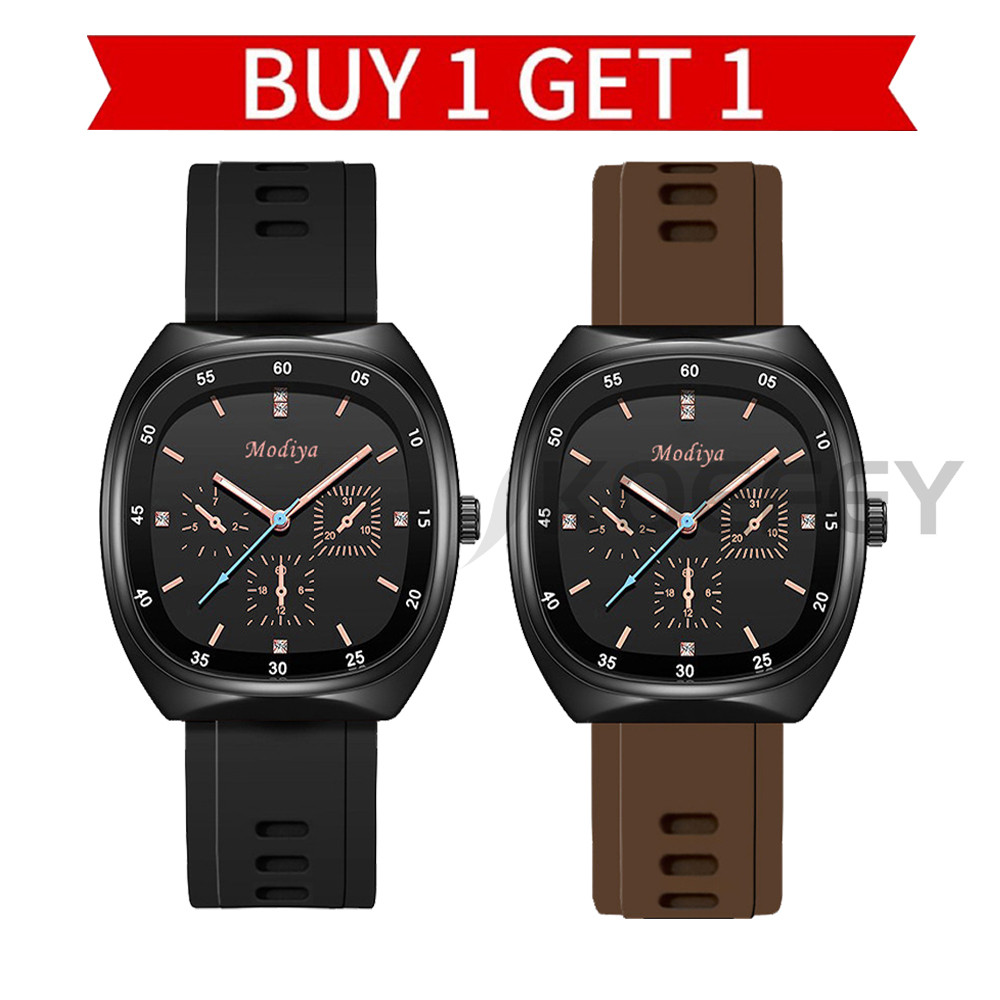 ( BUY 1 GET 1 ) Women Watch Men Watches Unisex Silicon strap Waterproof ...
