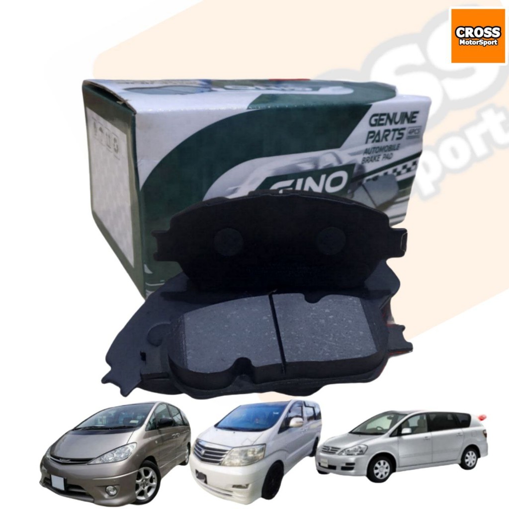 GINO BRAKE PAD FRONT & REAR FOR TOYOTA ALPHARD ANH10 / TOYOTA ESTIMA ...