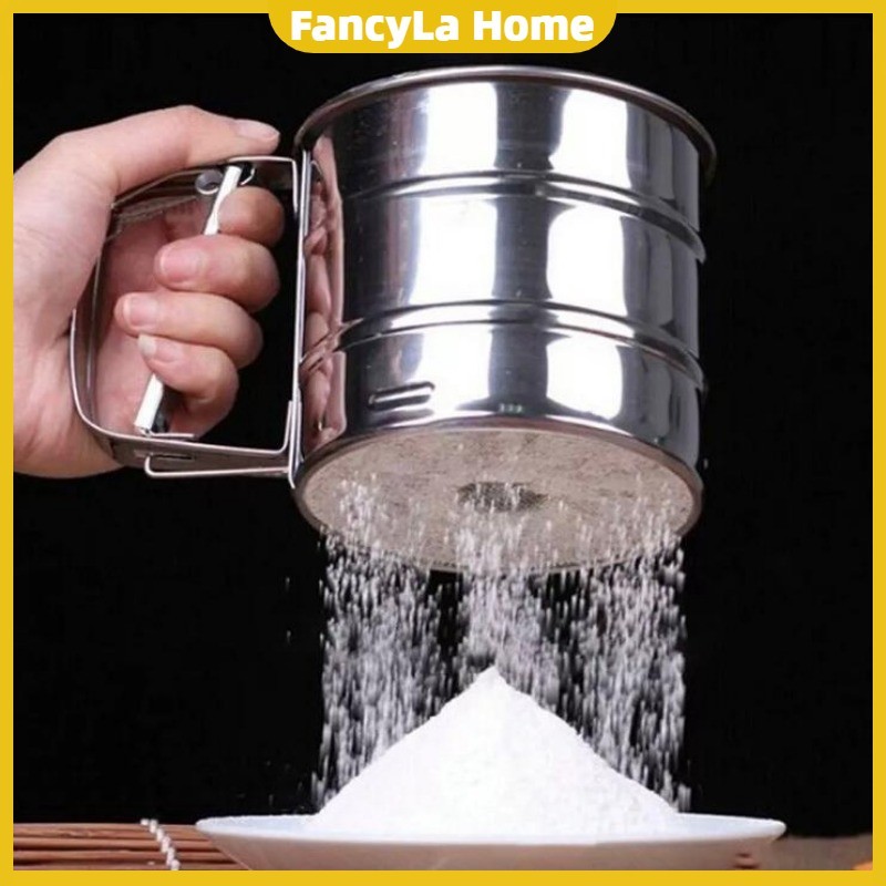 Hand-held Small Flour Sieve Baking Utensils Stainless Steel Manual ...