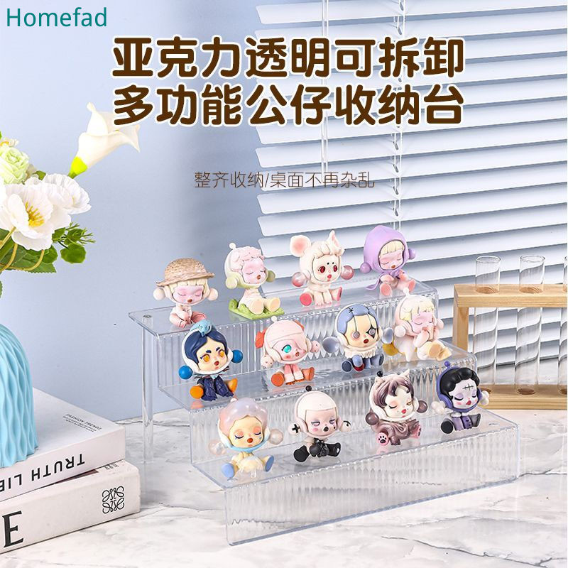 Step-style hard shell display stand, high-end sunglasses blind box ...