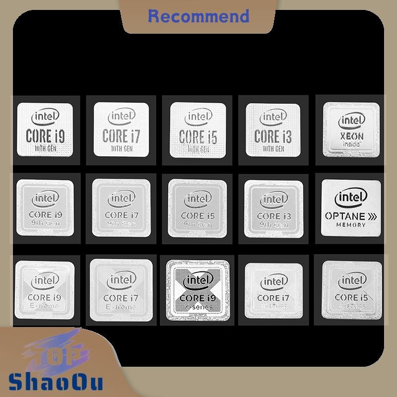 ShaOu 10th Generation Intel Core i9 i7 i5 i3 CPU Metal Sticker Laptop ...
