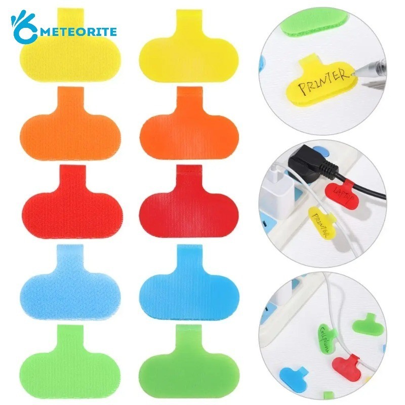 10Pcs Reusable Nylon Wire Labels Easy Identification Writable Network ...