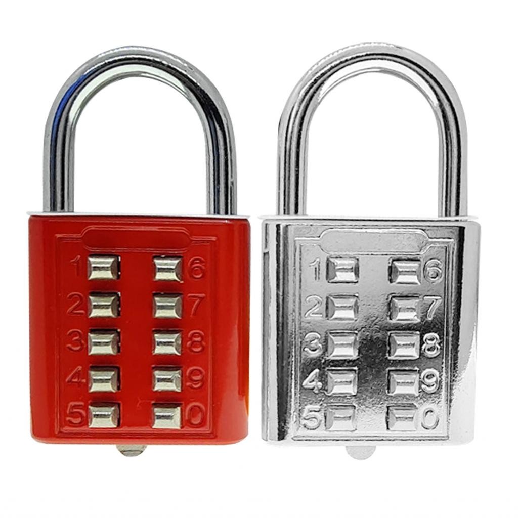 Maib Button Combination Padlock Zinc Alloy Digits Password Lock for ...
