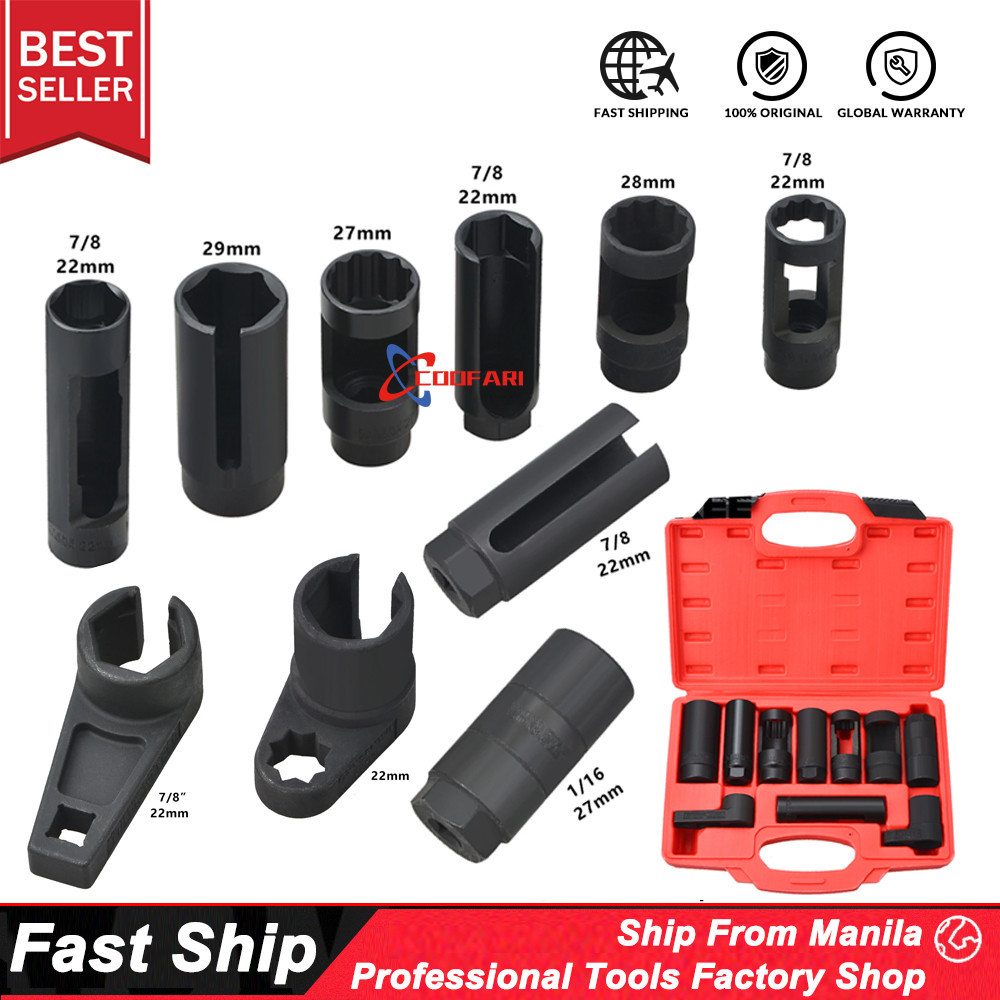7PCS 10PCS CR-V steel Master Sensor Socket Kit Tool O2 Oxygen Sensor ...