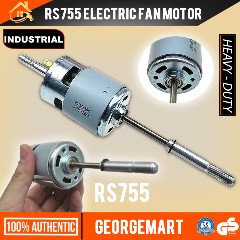 DIY RS755 12V DC Fan Motor Replacement 220V AC For Electric Fan Low ...
