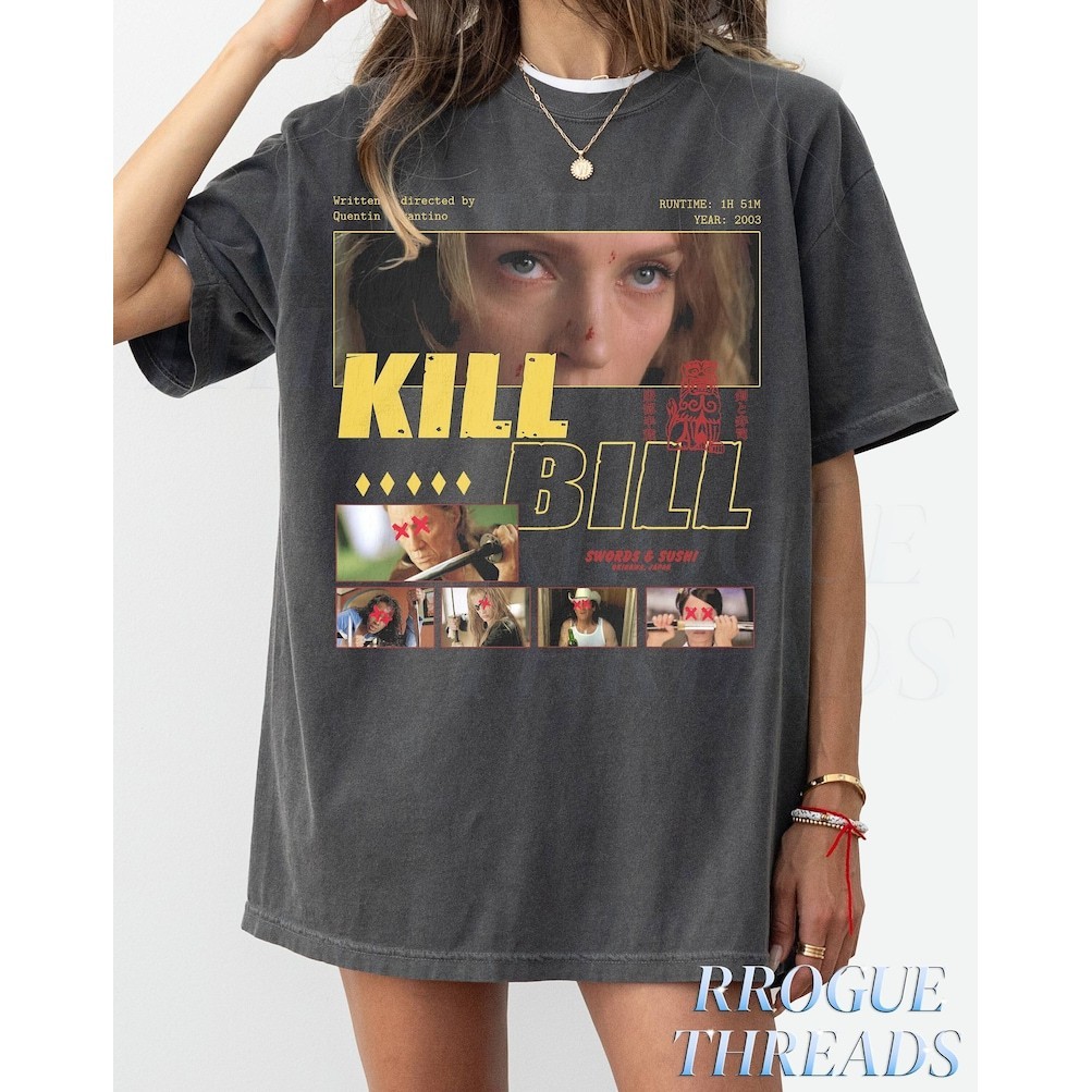 Kill Bill Movie Shirt, Unisex oversized shirt, Japanese style shirt ...