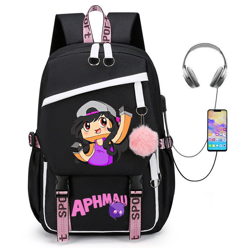 New Cartoon Backpack Aphmau Backpack Aphmau Backpack Anime Student ...
