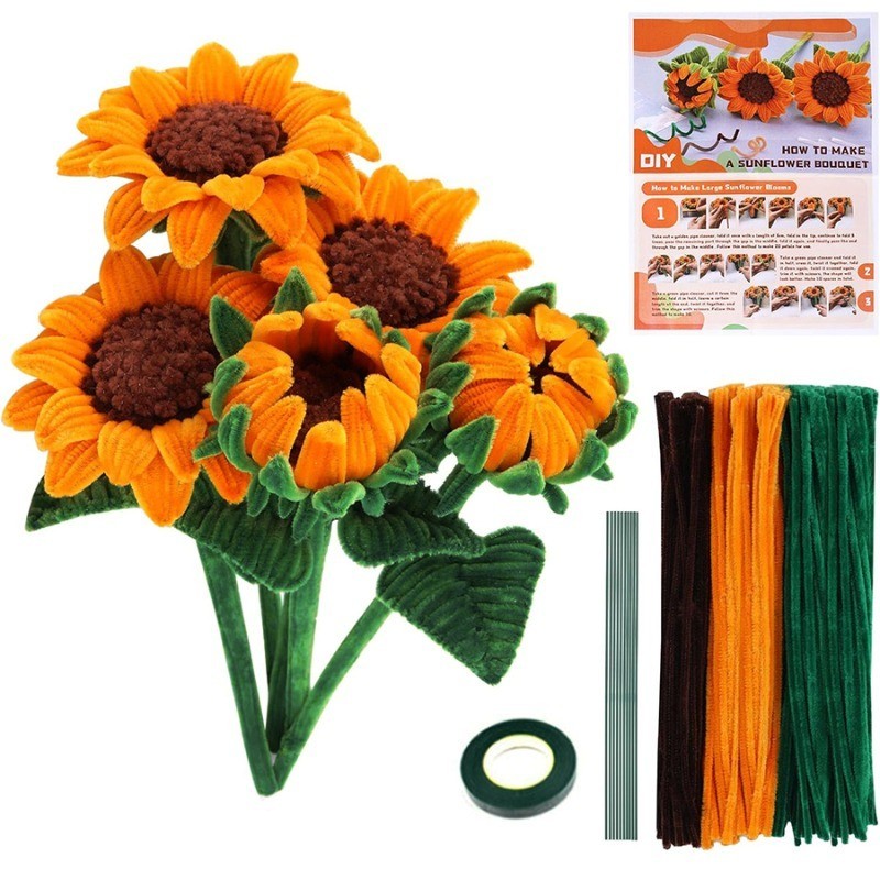 Pipe Cleaners Chenille Stem Craft Flower Supplies, Pipe Cleaner Flowers ...