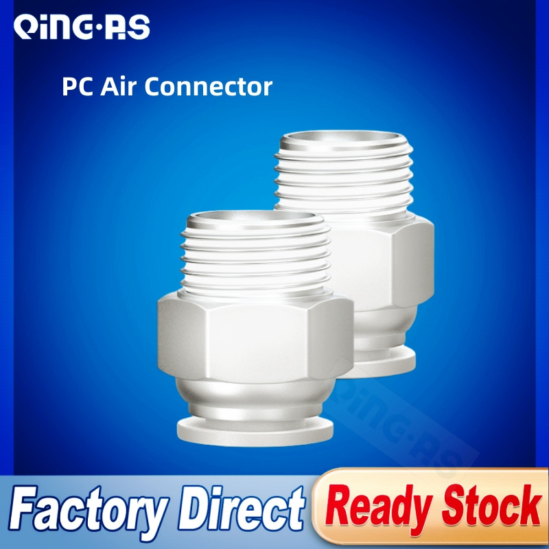 Pu Trachea Copper Joint Pneumatic Quick Joint PC with Thread Straight-through Quick Joint PC8-01 ...