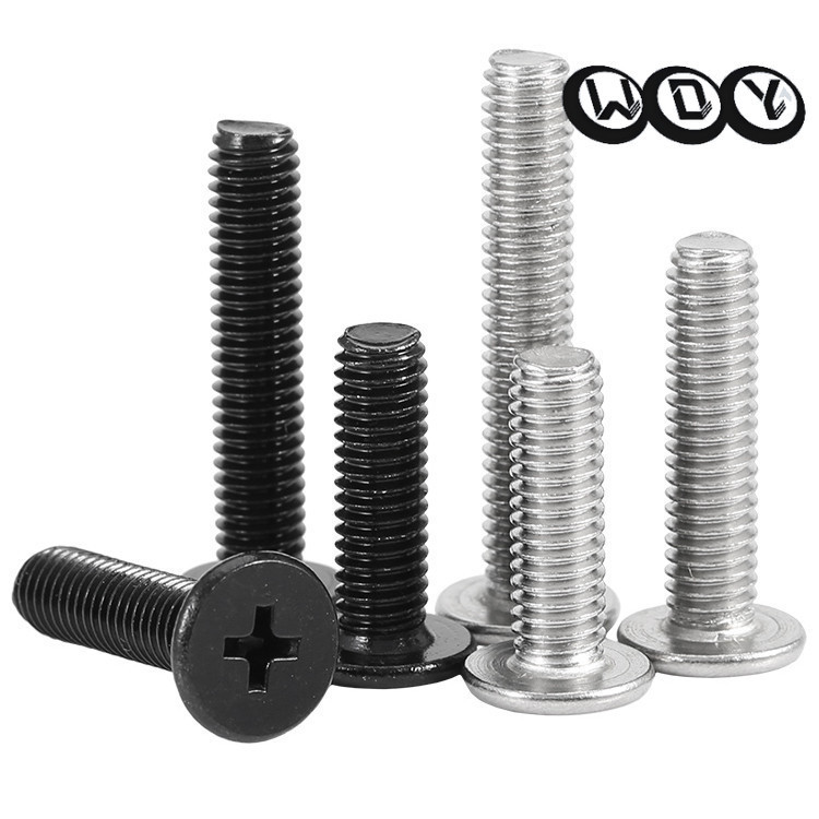 [XSP] 304 Stainless Steel Phillips Flat Head Screw Thin Head Screw CM Large Flat Head Computer ...