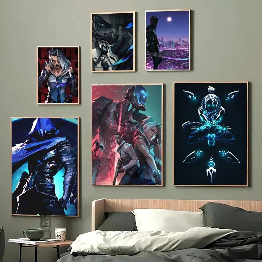 Valorant Video Game Poster pc Art Print for Bedroom Entrance Bar Cafe ...