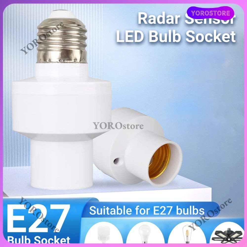 2pcs E27 Human Sensing Lamp Holder Automatic Switch Lamp Holder With ...